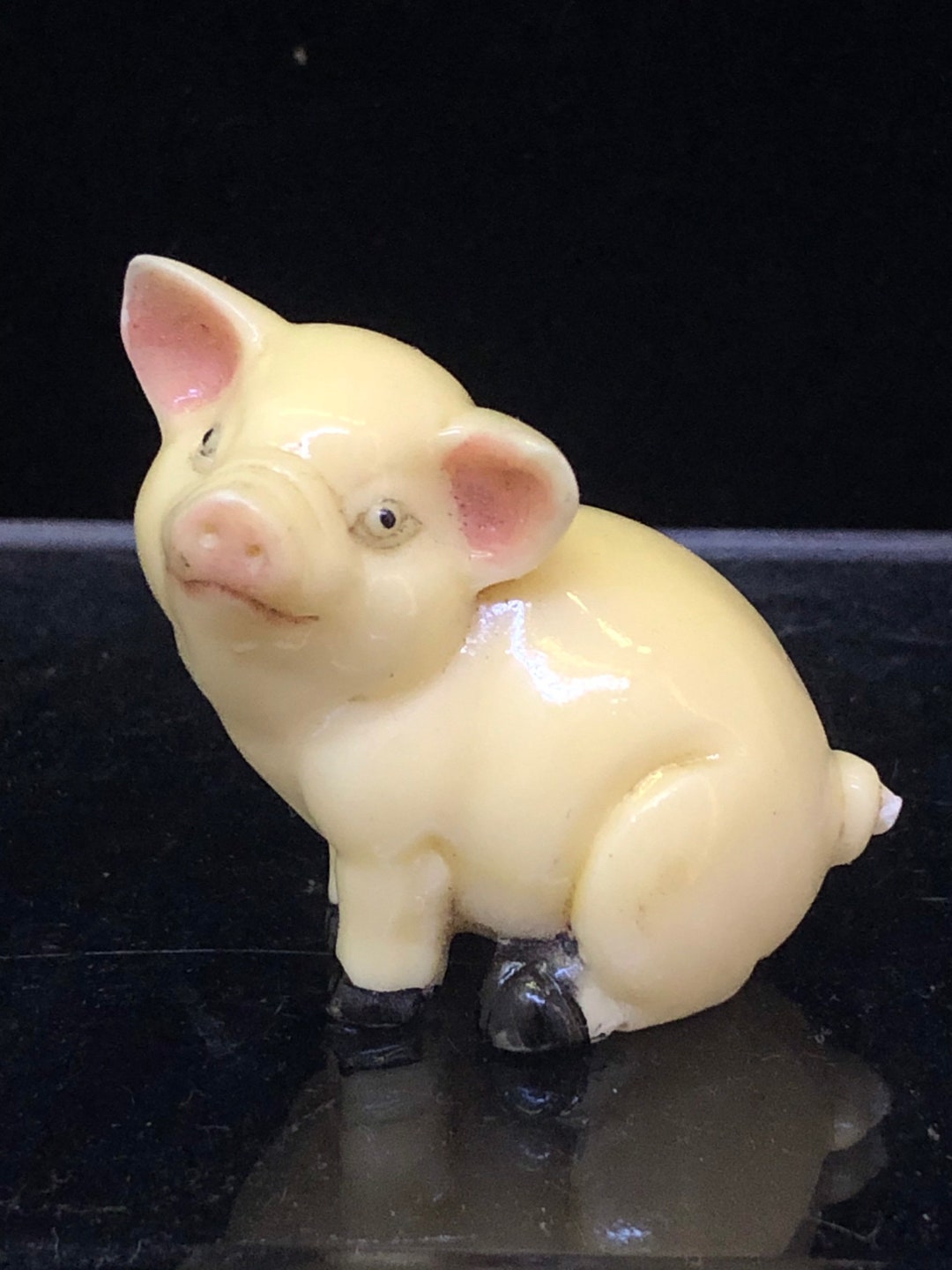 Japanese Netsuke With Pig Design - Etsy
