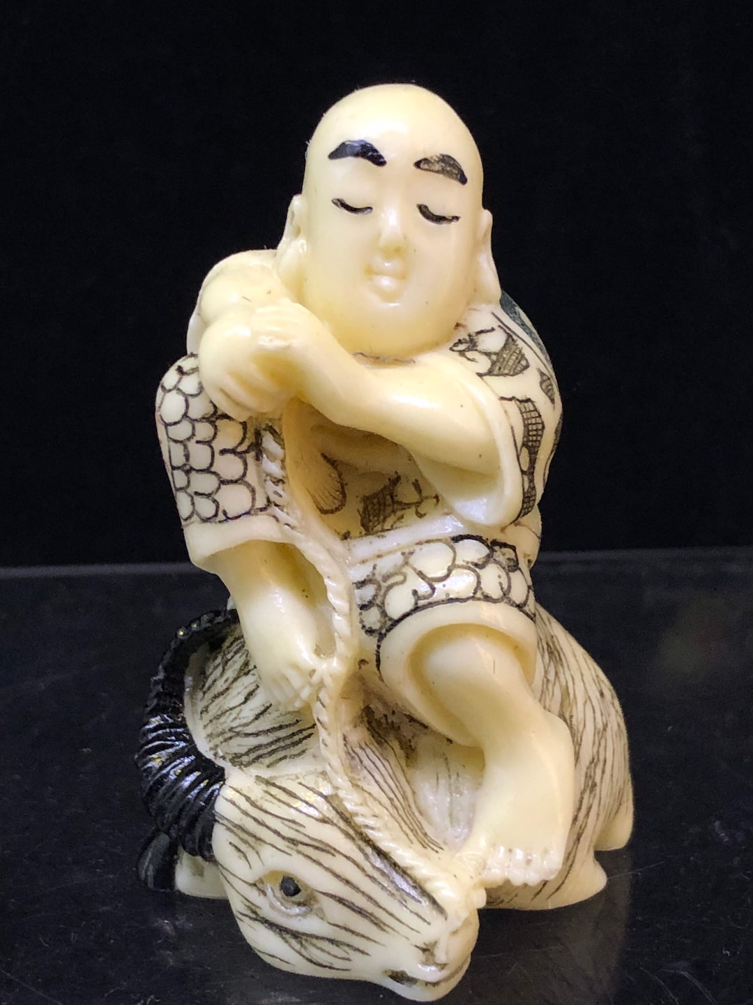 Japanese Netsuke Figurine Carving - Etsy