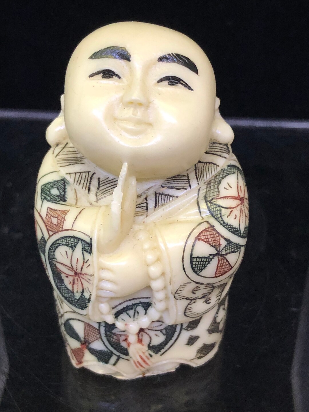 Japanese Netsuke With Monk Design - Etsy