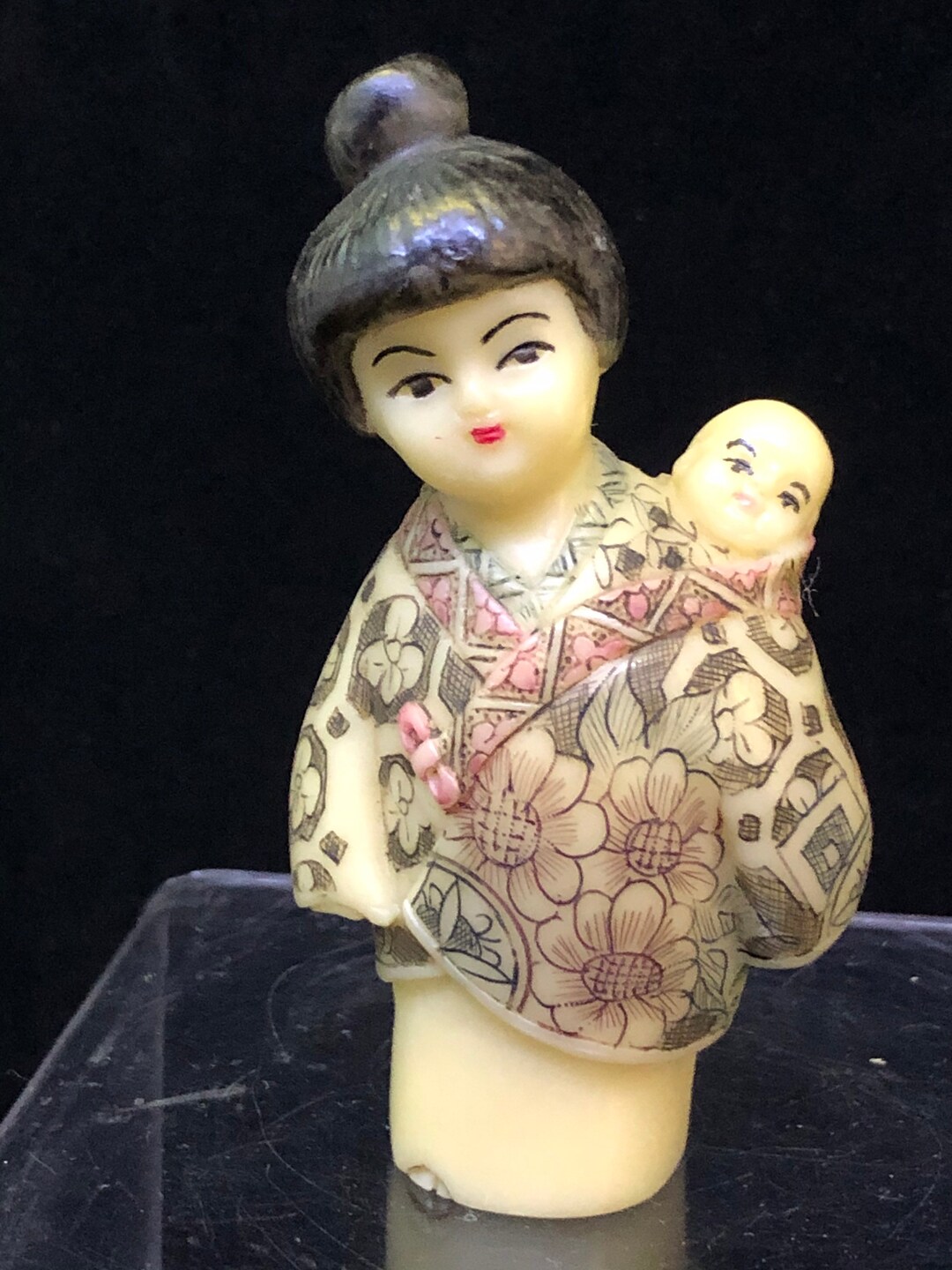 Japanese Miniature Figurine Carving - Etsy