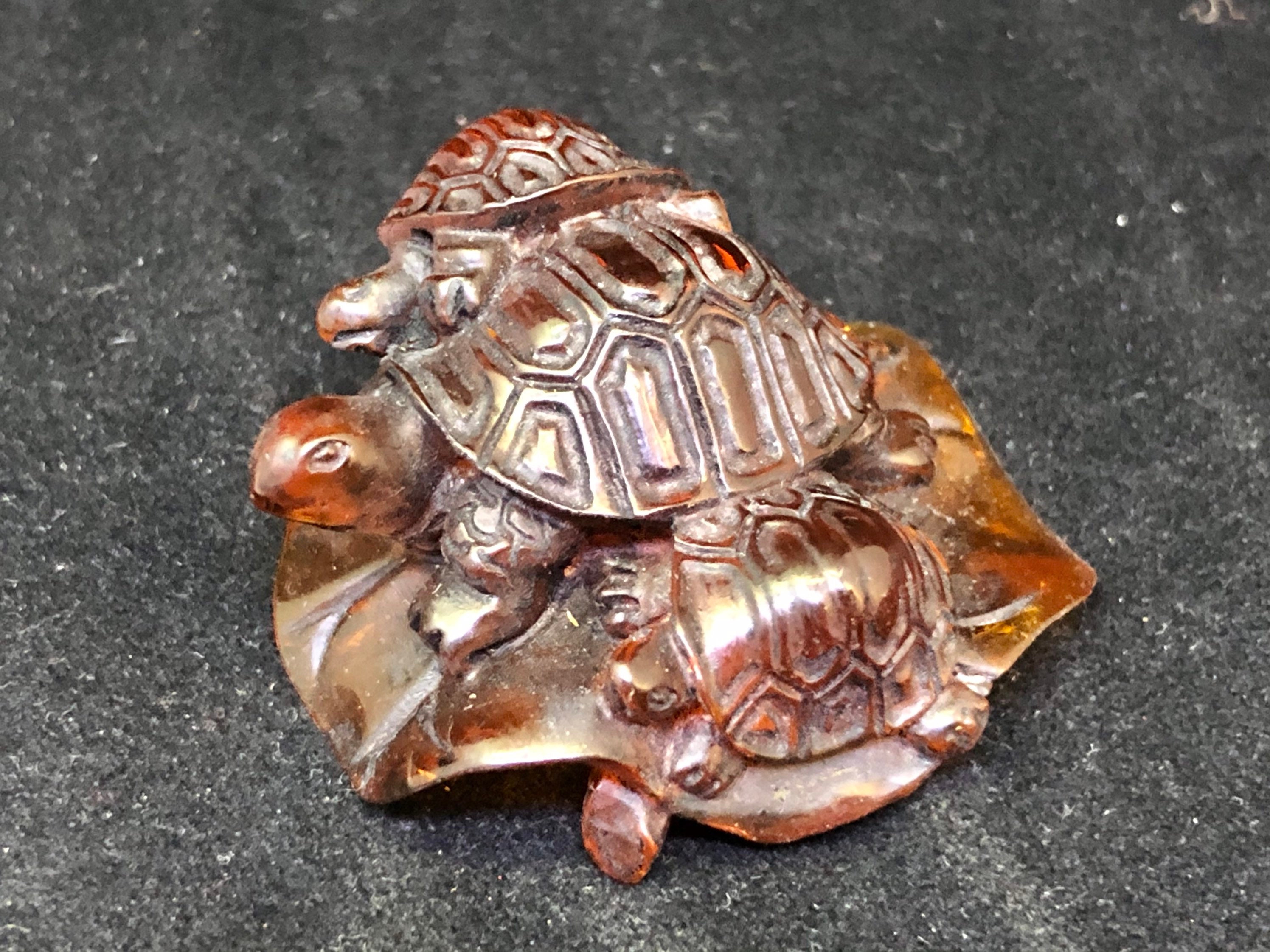 Cherry Amber Netsuke - Etsy