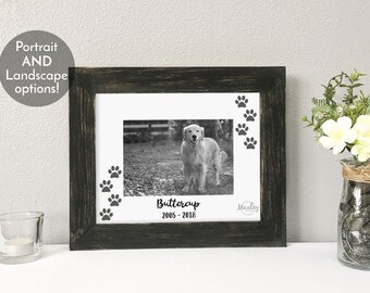 Paw prints frame | Etsy