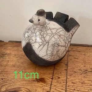 Raku White Chickens by Nathalie Hamill - Etsy