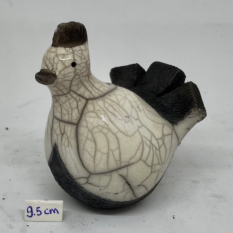 Raku White Chickens by Nathalie Hamill - Etsy