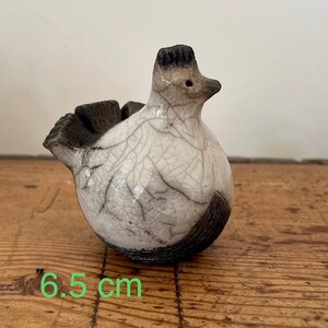 Raku White Chickens by Nathalie Hamill - Etsy
