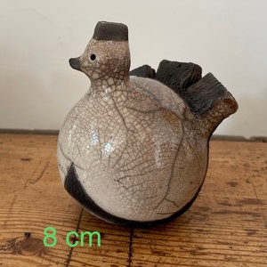 Raku White Chickens by Nathalie Hamill - Etsy
