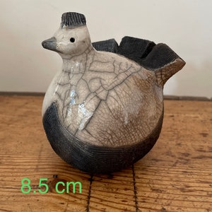 Raku White Chickens by Nathalie Hamill - Etsy