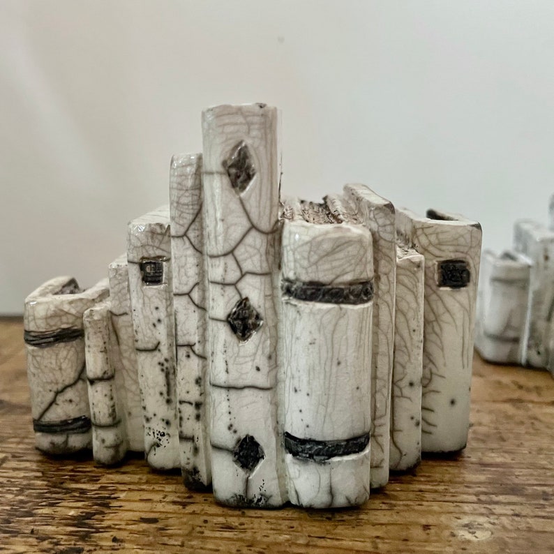 Raku Mini Book Shelves by Nathalie Hamill - Etsy