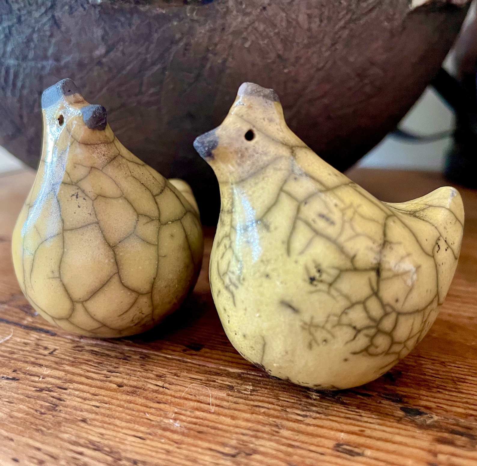 Raku Mini Chickens by Nathalie Hamill - Etsy UK