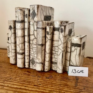 Raku Mini Book Shelves by Nathalie Hamill - Etsy