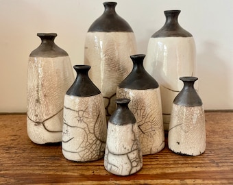 Raku Moon Jar Vase - Etsy