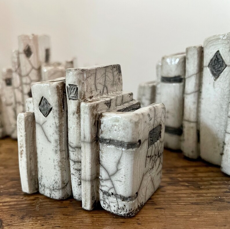 Raku Mini Book Shelves by Nathalie Hamill - Etsy