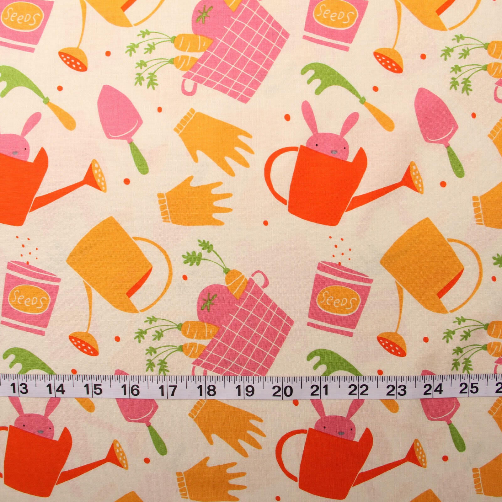 Spring Garden Fabric, Gardening Tools, Garden de David Walker Studios ...