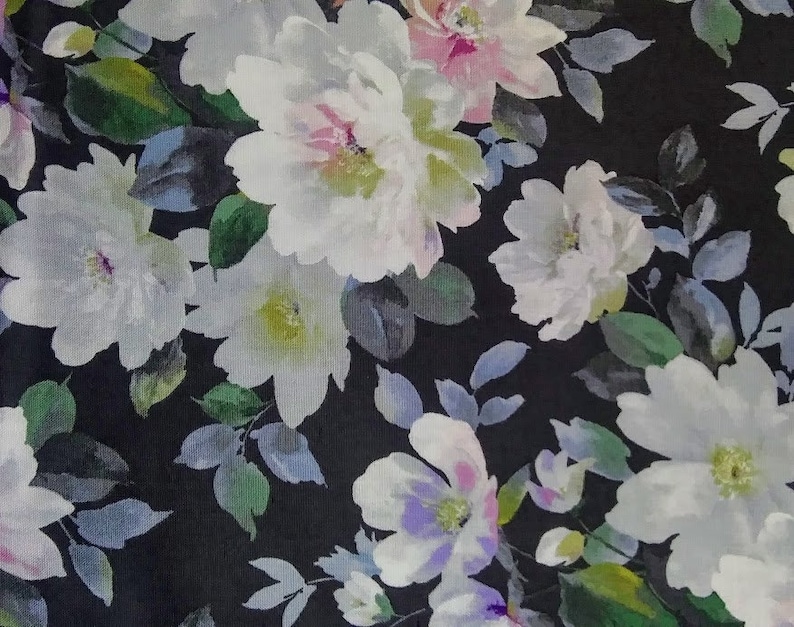 Primrose Fabric on Soft Gray Background Windham Prints by - Etsy