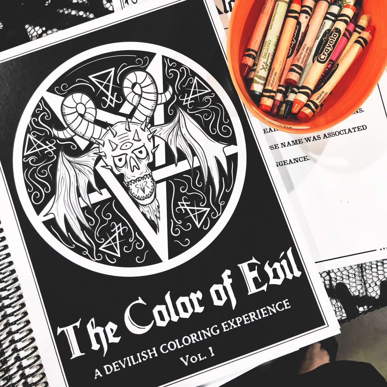 The Color of Evil Demonology Coloring Book Digital | Etsy