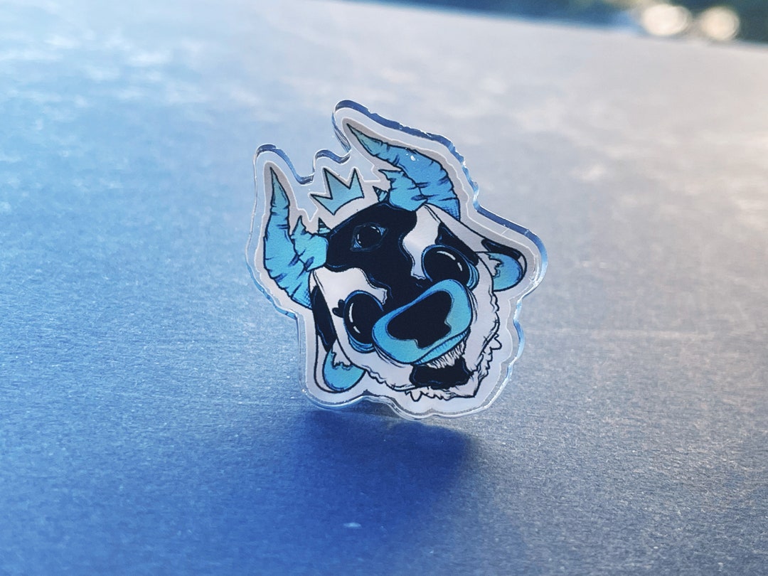 Moo Cow Demon Moloch Pin Acrílico - Etsy España