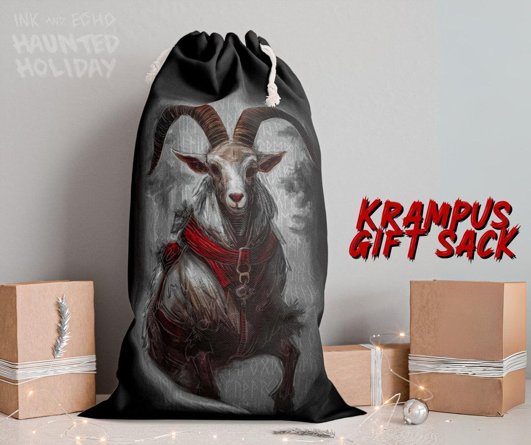 Yule Goat - Krampus's Sack of Horrors - Holiday Gift Bag - Etsy
