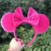 Hot Pink Velvet Minnie Mouse Ears - Etsy