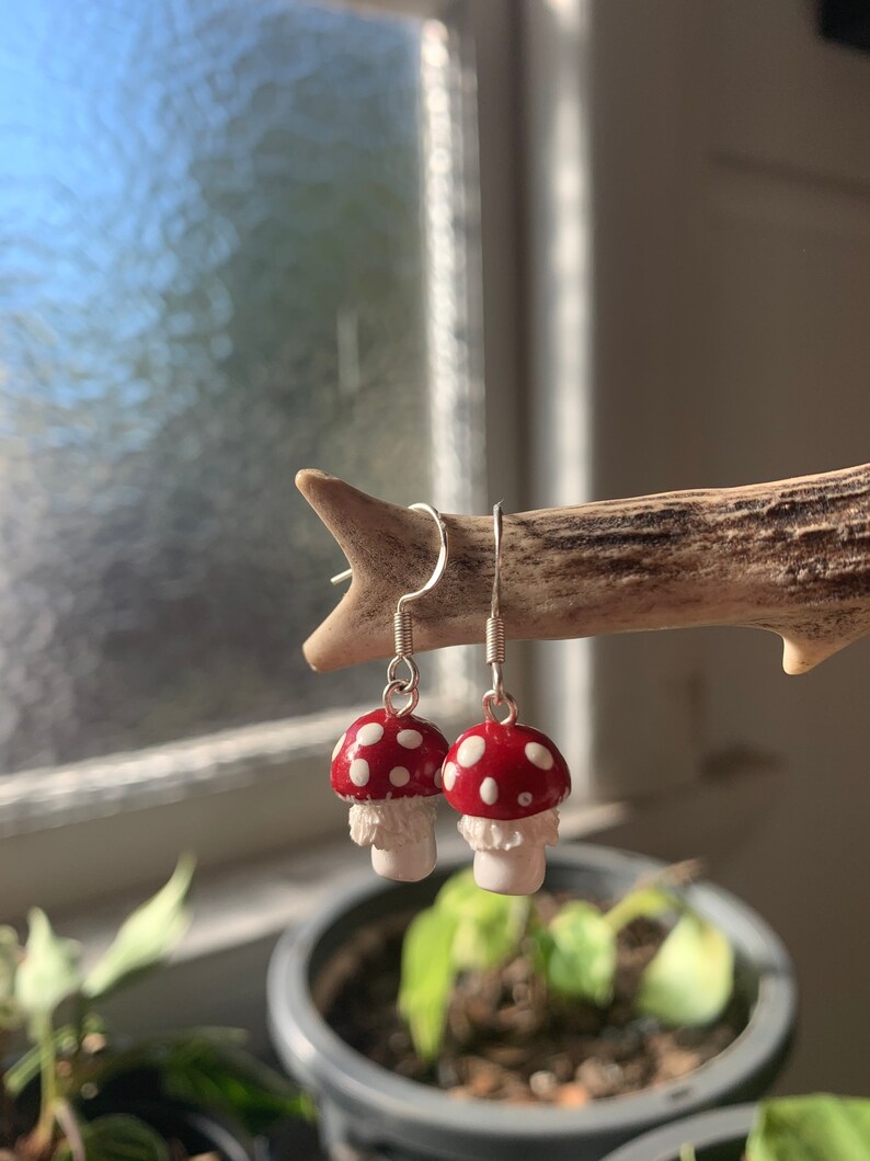 Magick Mushrooms Polymer Clay Toadstool Fairy Goblincore - Etsy