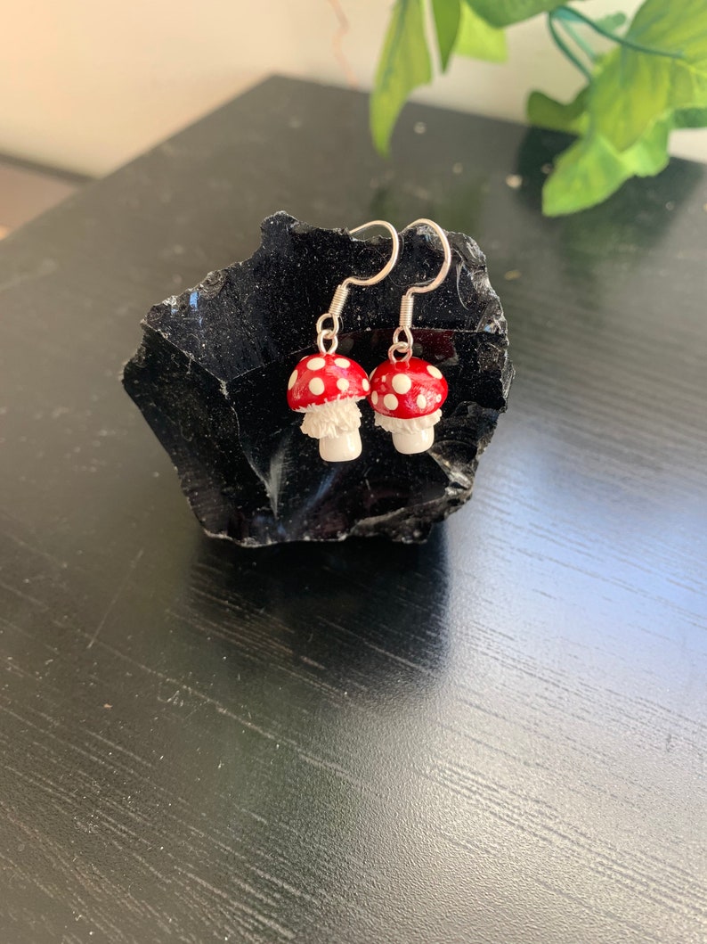 Magick Mushrooms Polymer Clay Toadstool Fairy Goblincore - Etsy