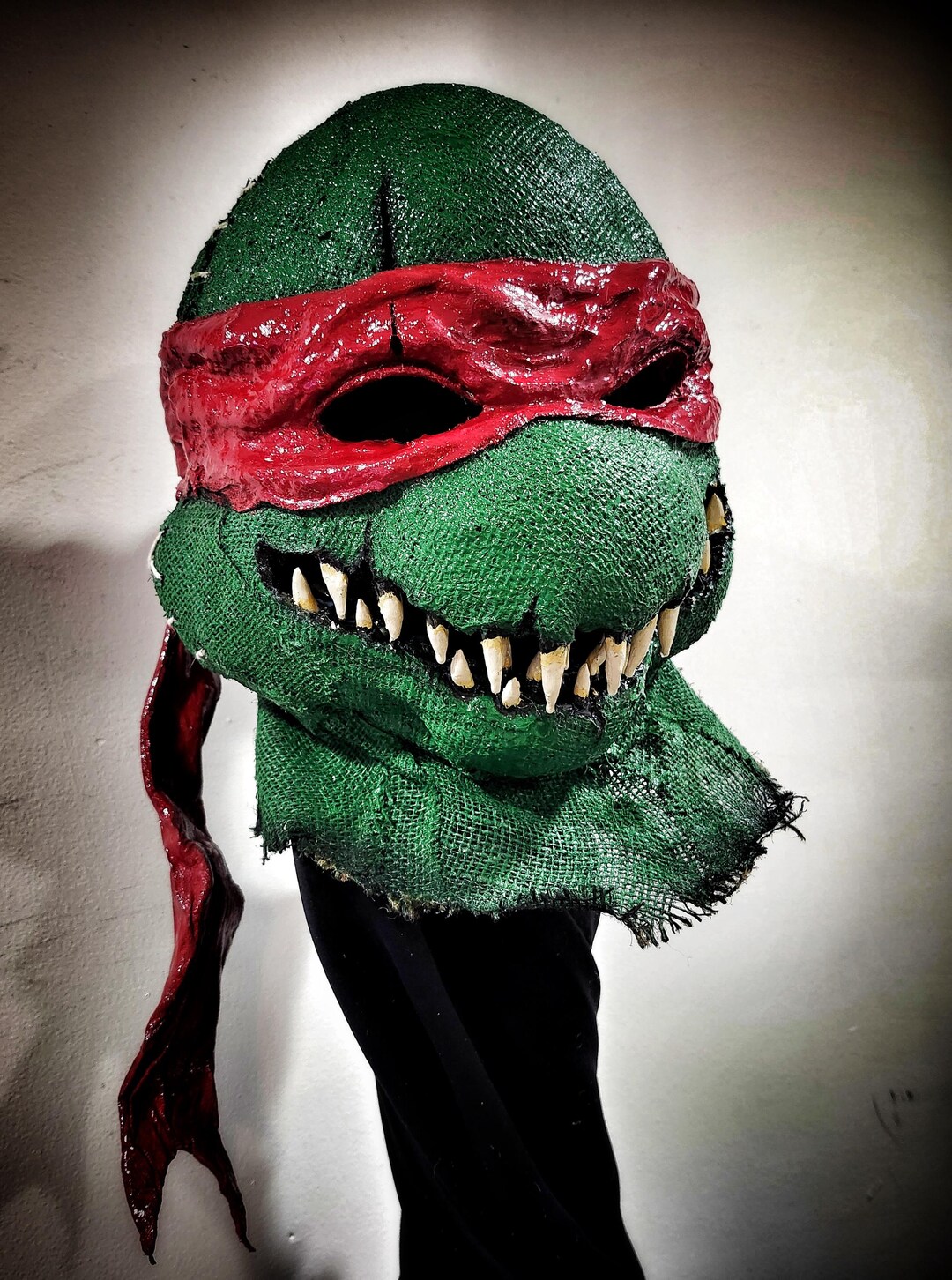 Handmade Dark Raph Mask, Burlap Cosplay Mask - Etsy