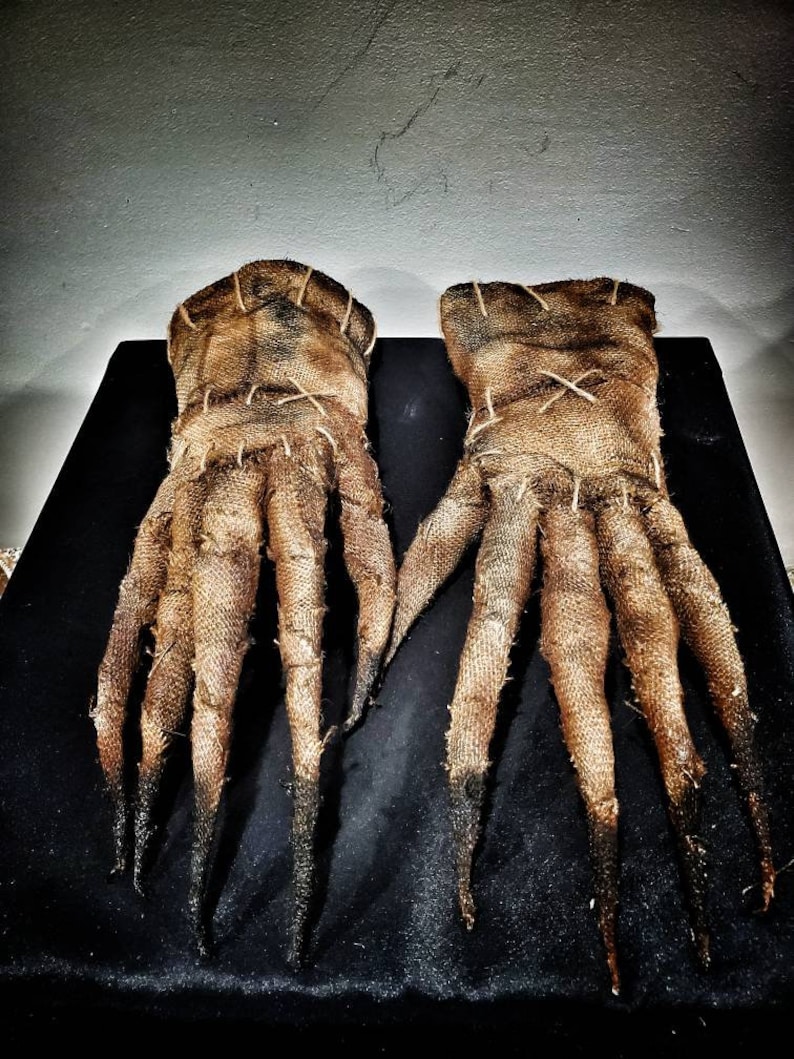 Burlap Scarecrow Gloves (no Blood) - Etsy