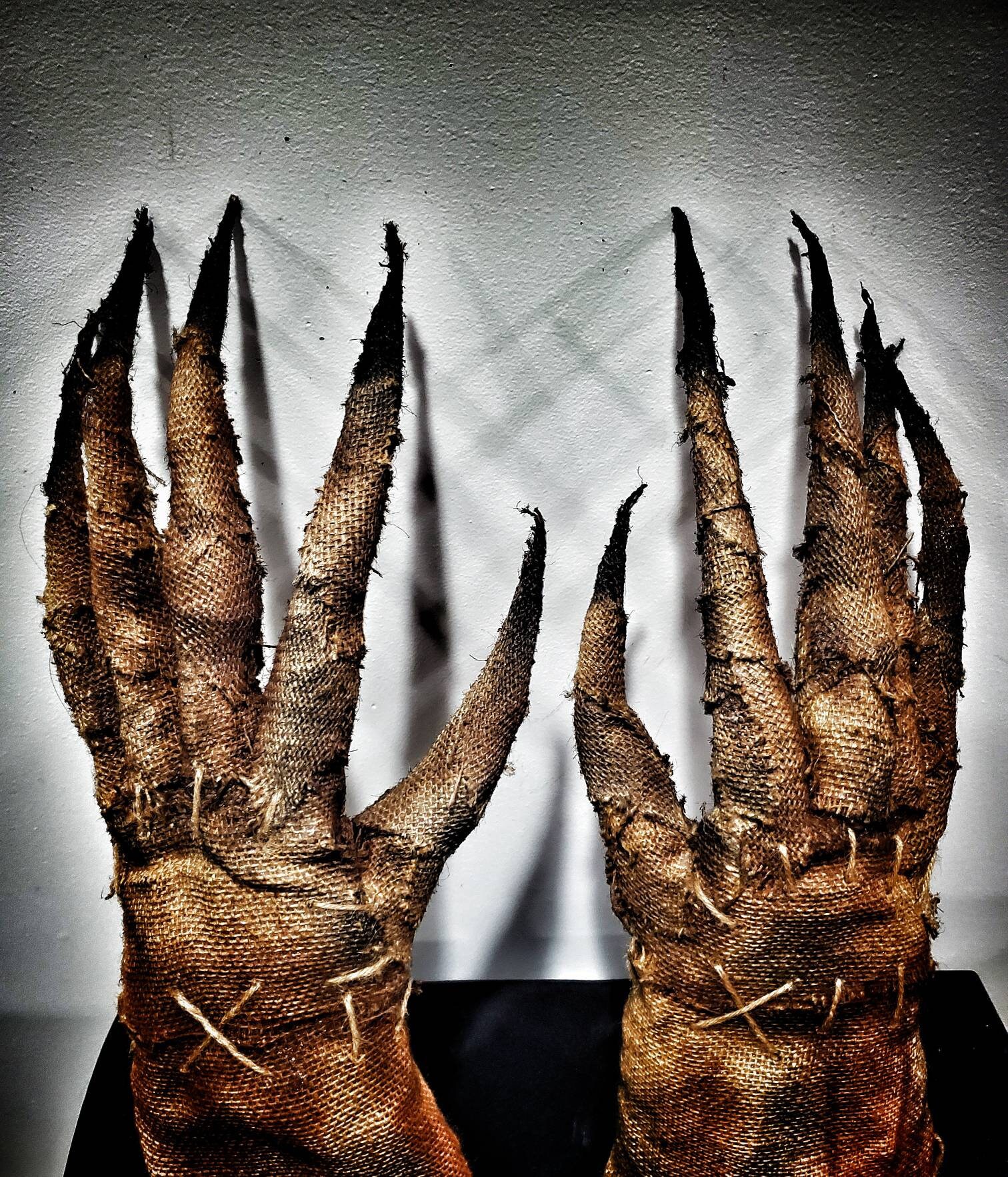 Burlap Scarecrow Gloves (no Blood) - Etsy