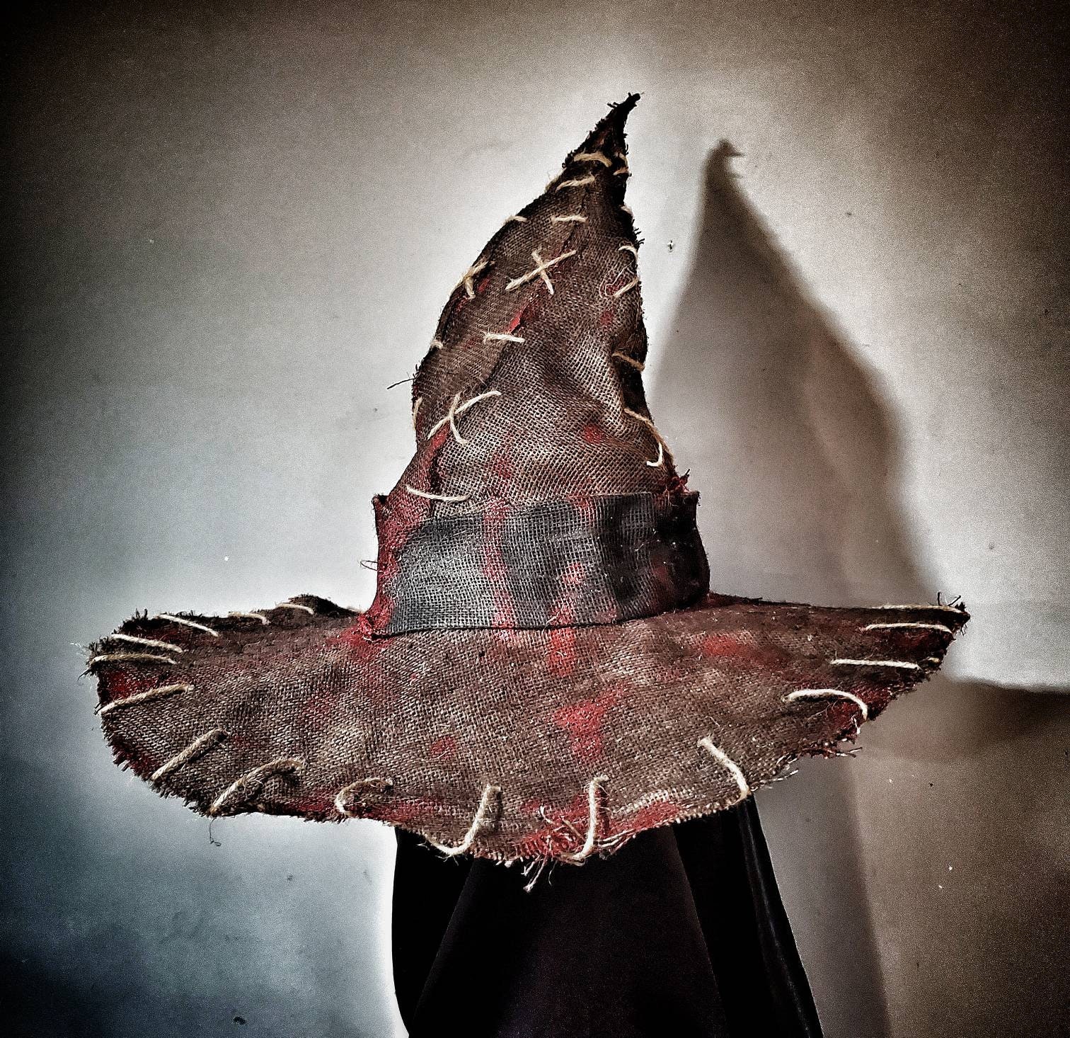 Brown Burlap Hat - Etsy