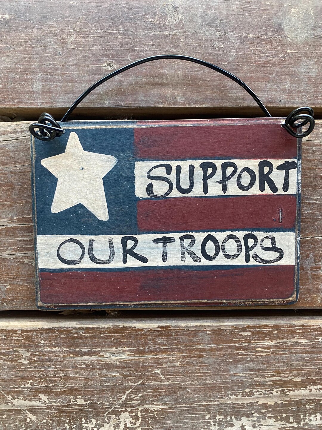 Support Our Troops Flag Sign. - Etsy
