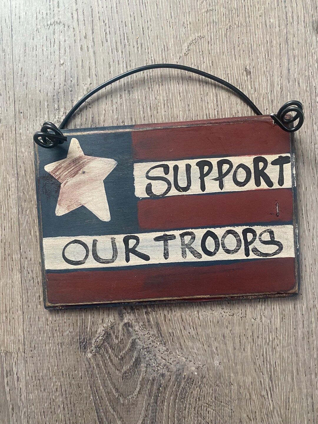 Handpainted Support Our Troops Sign. - Etsy