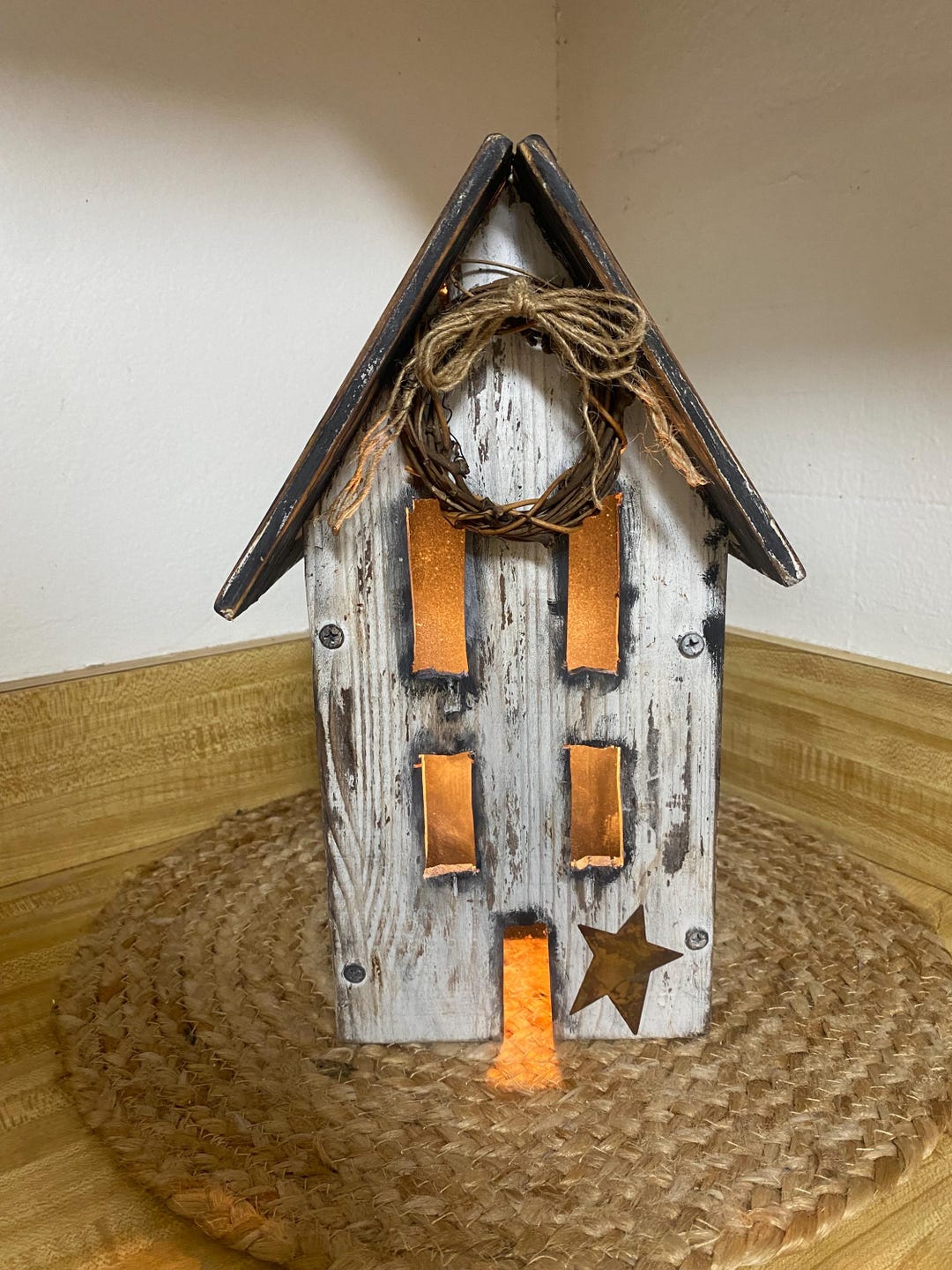 Light up Saltbox House. - Etsy