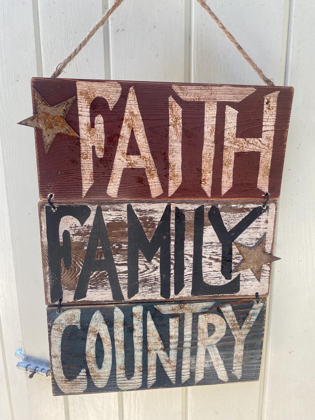 Faith, Family, Country Sign. - Etsy