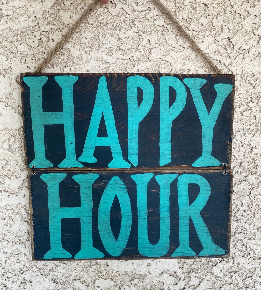 Happy Hour Sign. - Etsy