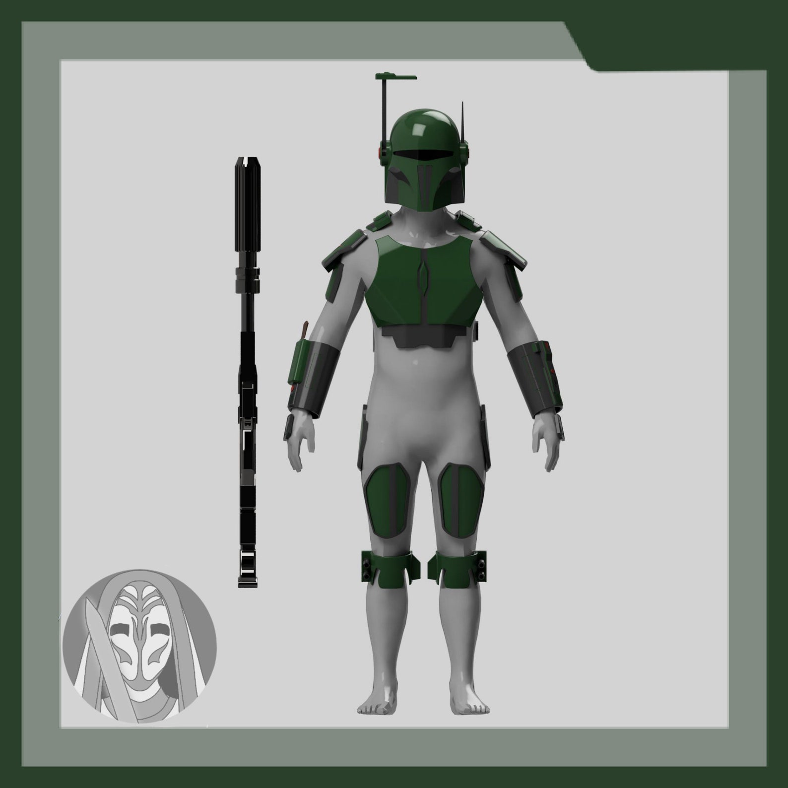 The Sniper Mandalorian Armor Set 3D Files - Etsy