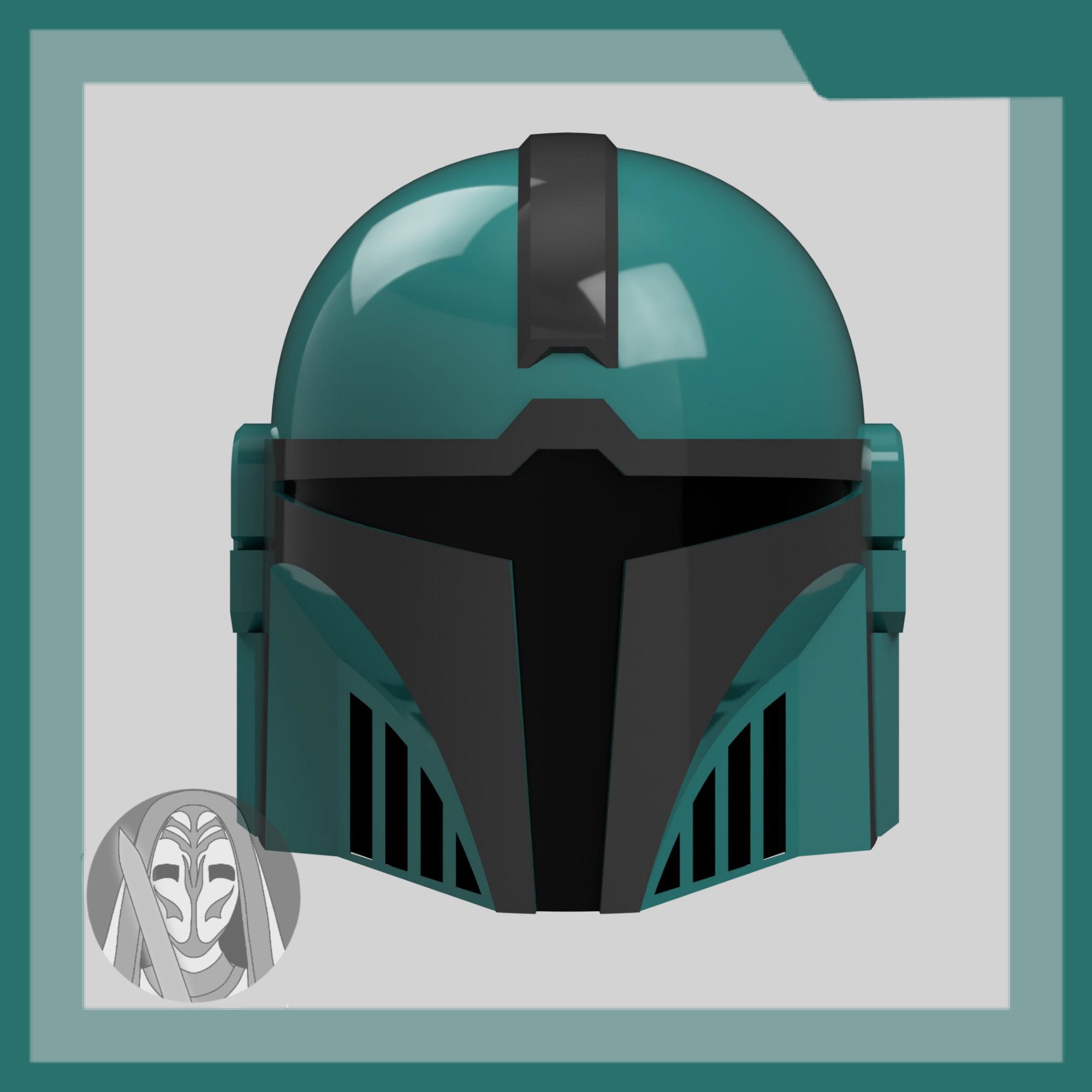 Aran Tal Inspired Mandalorian Helmet - 3D Print Files - Etsy