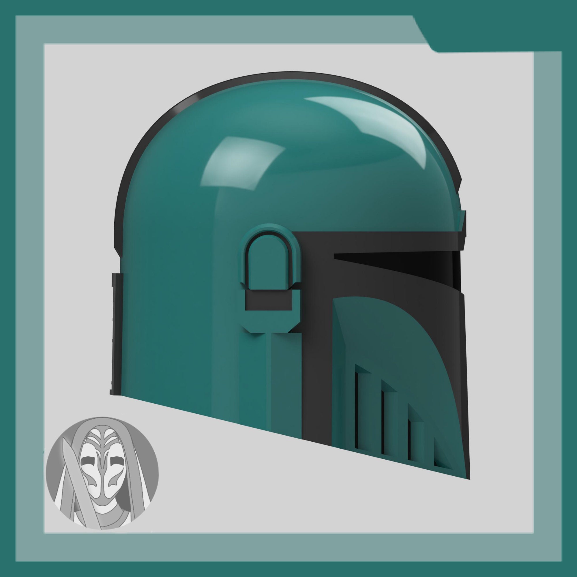 Aran Tal Inspired Mandalorian Helmet - 3D Print Files - Etsy