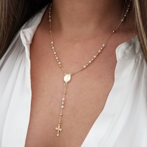 Knotted String Rosary Prayer Necklace Rosary Made of String - Etsy