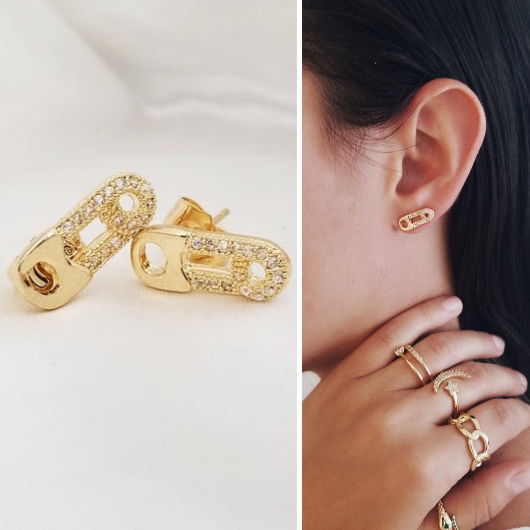 Simple Gold Studs 18k Gold, Gold Filled Gold Posts Small Earrings Studs ...