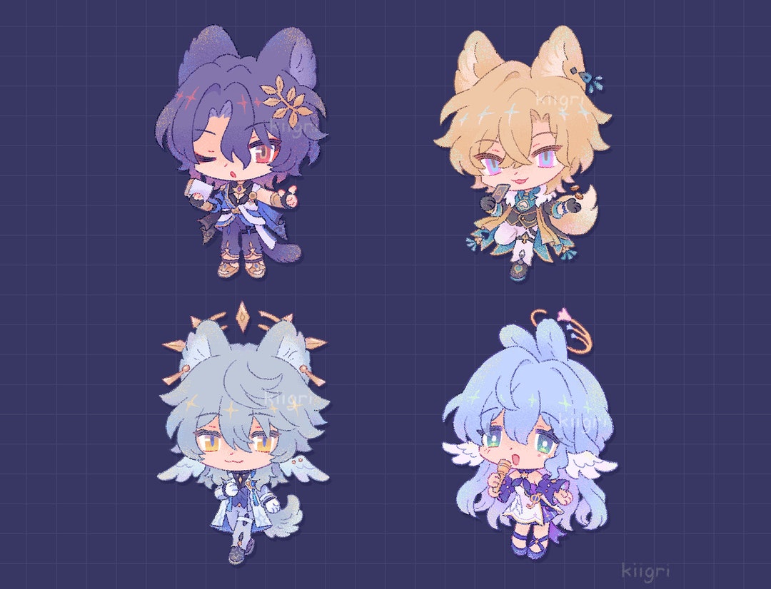 Honkai Star Rail - 2" Penacony Catboy/bunny Girl Charms (dr. Ratio ...
