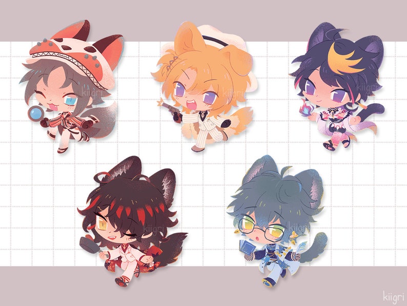 NIJISANJI EN 2 Luxiem Charms luca Shu Ike Mysta - Etsy Canada