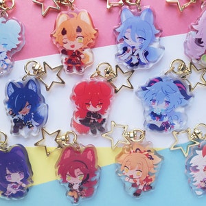 Genshin Impact: Set B - 2" Kemonomimi Charms (diluc, Kaeya, Razor ...
