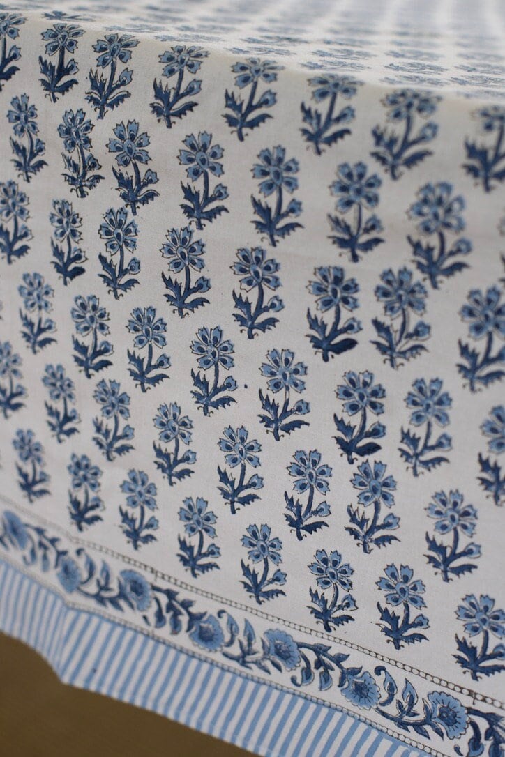 Indian Hand Block Print Tablecloth- Handmade in Jaipur- Housewarming ...