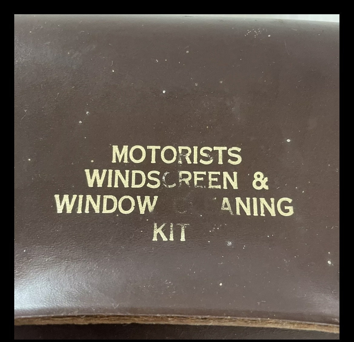 Vintage Leather Road Map Pouch Case Holder Brown Motorists Windscreen ...