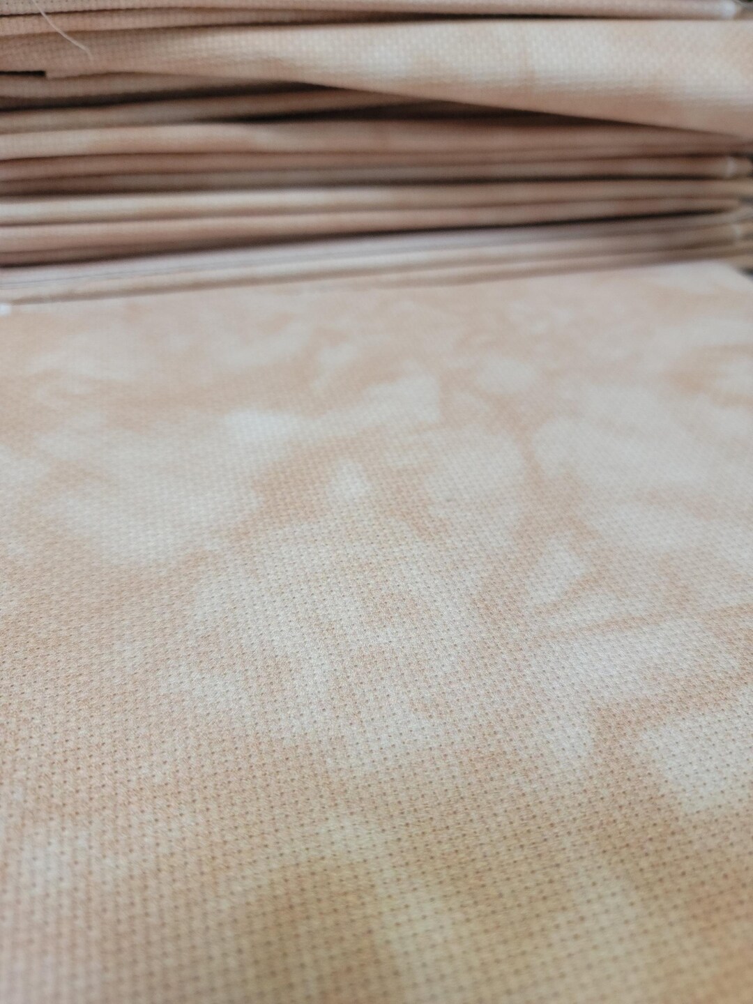 Fabric Flair 14 Ct Aida Camel Dyed Effect Cross Stitch Fabric 18x27" - Etsy