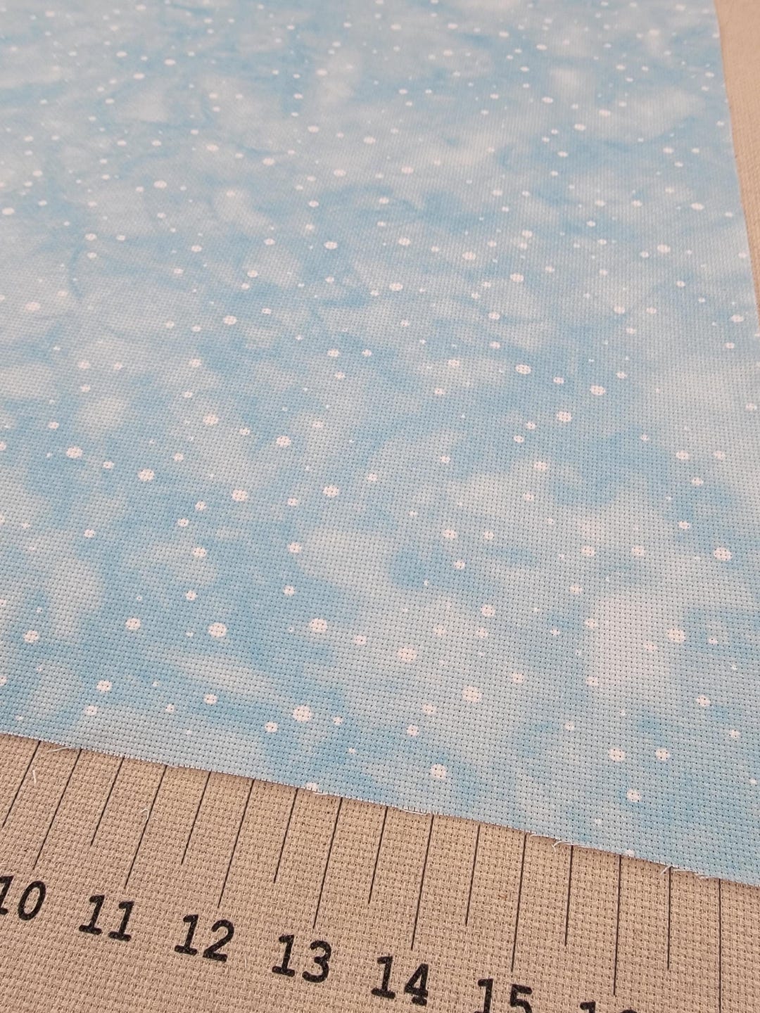 Fabric Flair 16 Ct Aida Snow on Aqua Cross Stitch Fabric 18x20" - Etsy