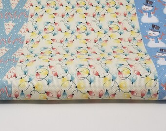 Fabric Flair 14 Ct Aida Written Words Medley Cross Stitch Fabric 18x19 ...