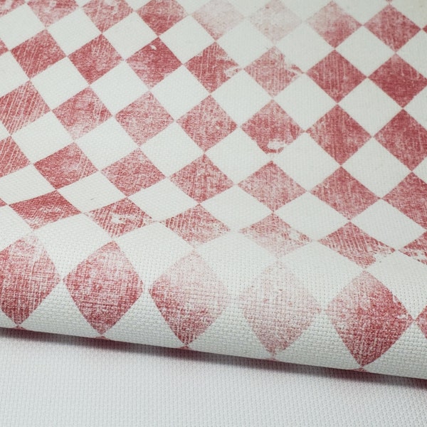 Red Diamond Stitch Fabric - Etsy