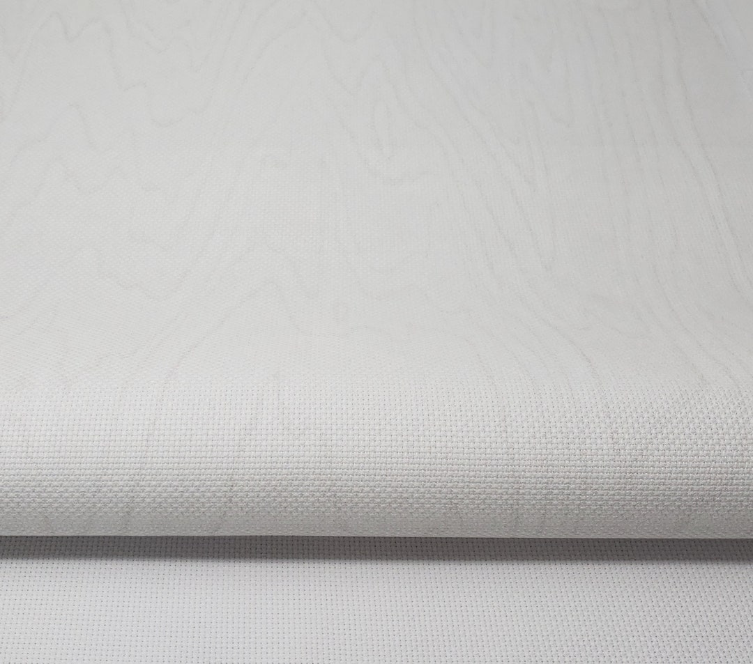 Fabric Flair 14 Ct Aida Marbled White Pine Board Cross Stitch Fabric ...