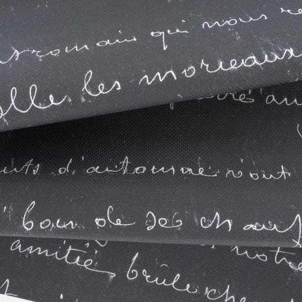 French Script Fabric - Etsy UK