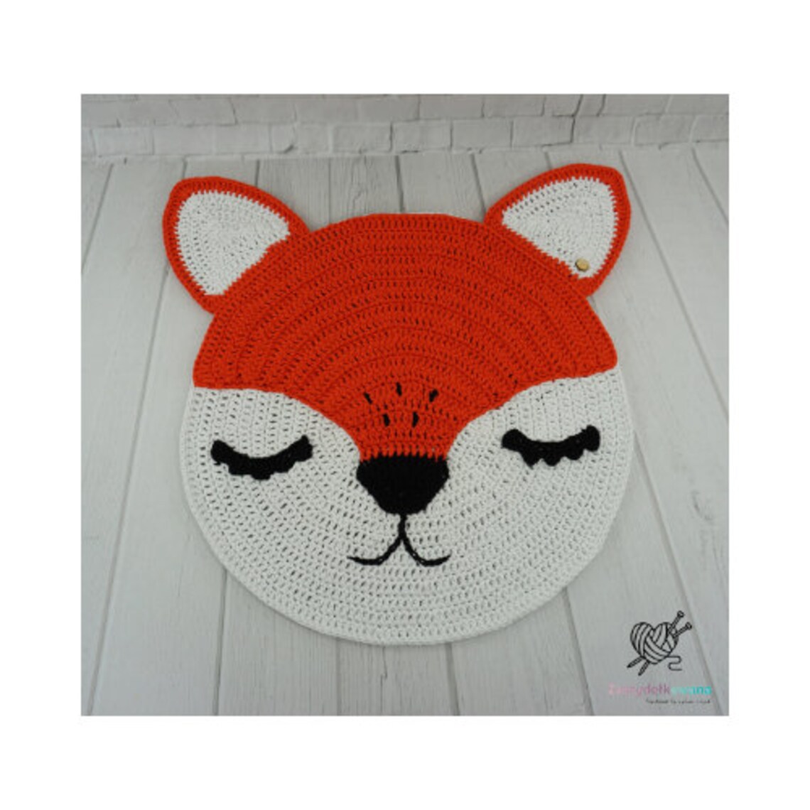 Fox Rug for Baby Room Fox Nursery Rug Woodland Nursery Decor | Etsy